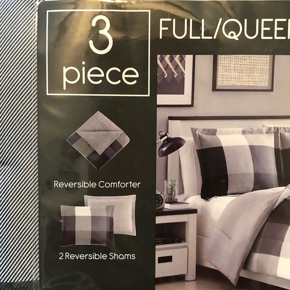 Tanner | Bedding | Tanner Reversible Checked Comforter Set | Poshmark